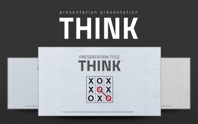 Think PowerPoint template - Template Witch