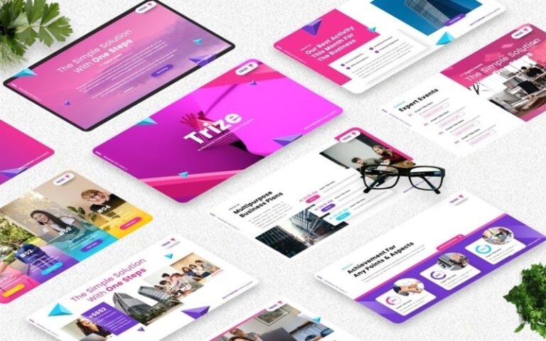 Trize - Multipurpose Creative Powerpoint Template - Template Witch