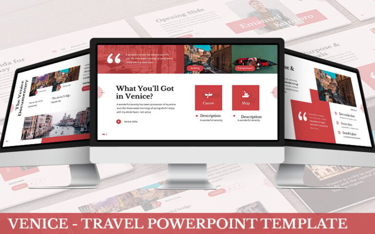 Venice - Travel Powerpoint Template - Template Witch