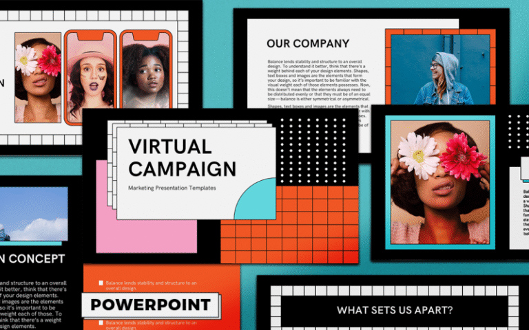 Virtual Campaign Presentation PowerPoint template - Template Witch