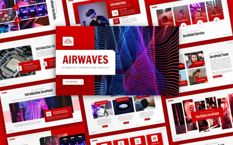 ZeroPoint Technology Multipurpose PowerPoint Presentation Template - Template Witch