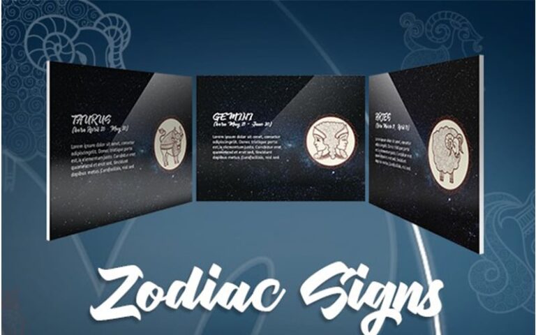 Zodiac Style 2nd PowerPoint template - Template Witch